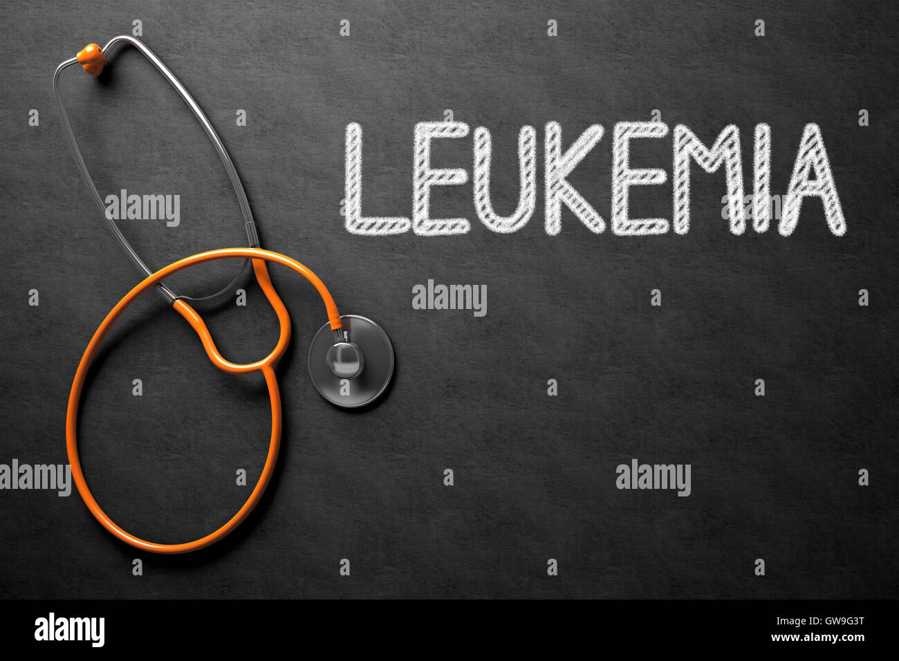 Leukemia on Chalkboard. 3D Illustration Stock Photo - Alamy