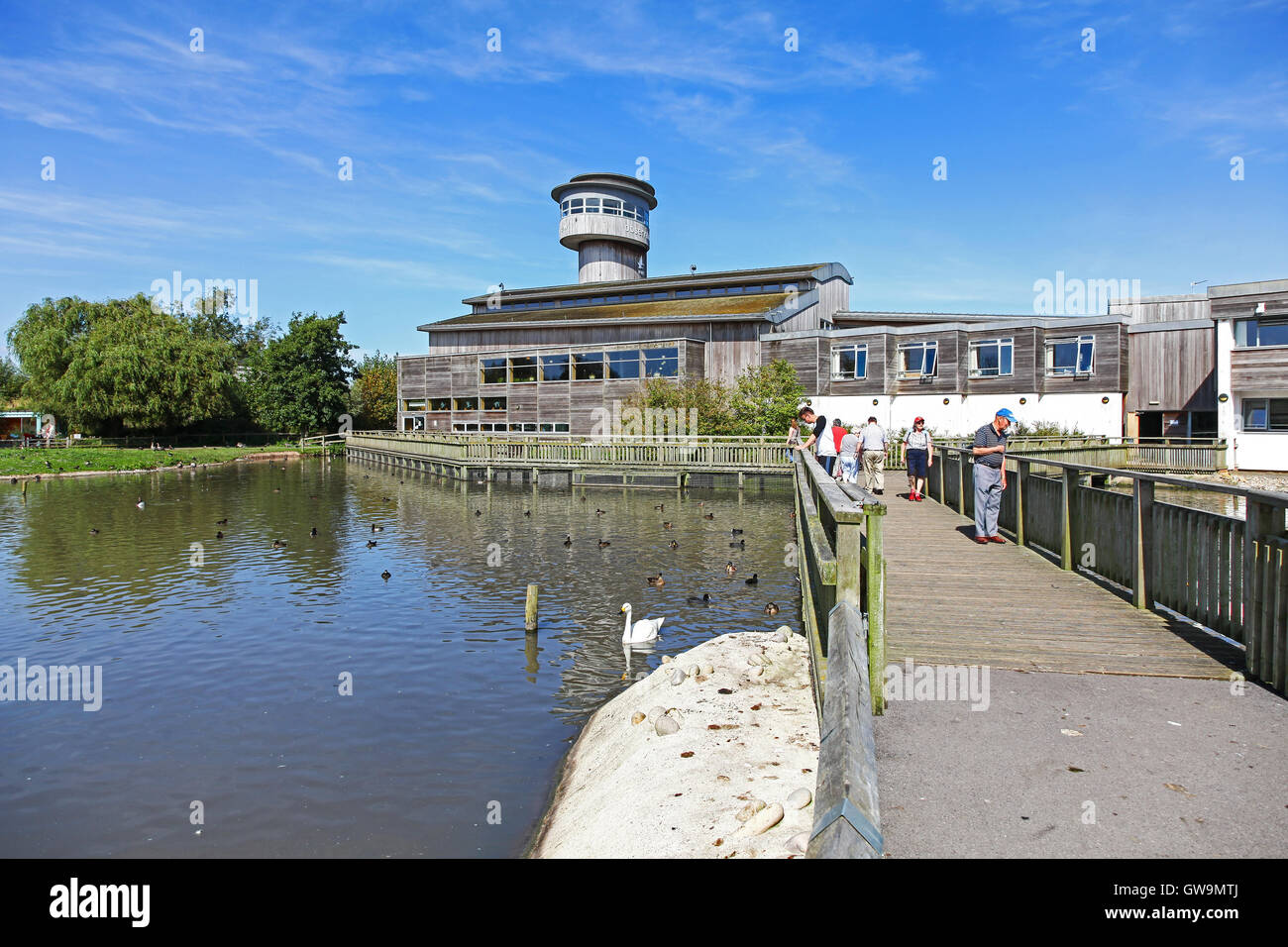 The Sloane Severn Trent observatory tower at the Wildfowl and Wetlands ...
