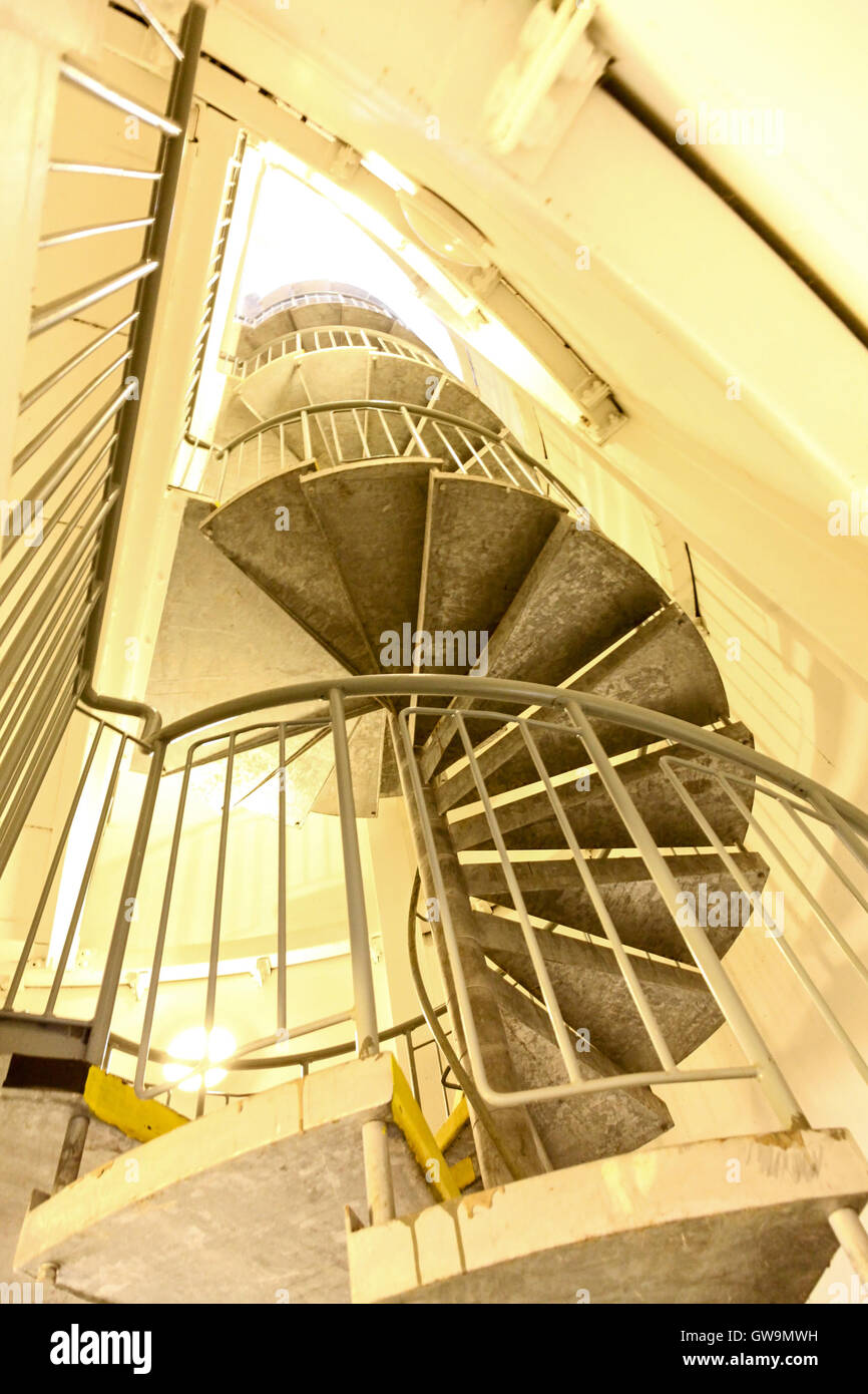 Steps leading up to the top of the observatory tower at the Wildfowl ...