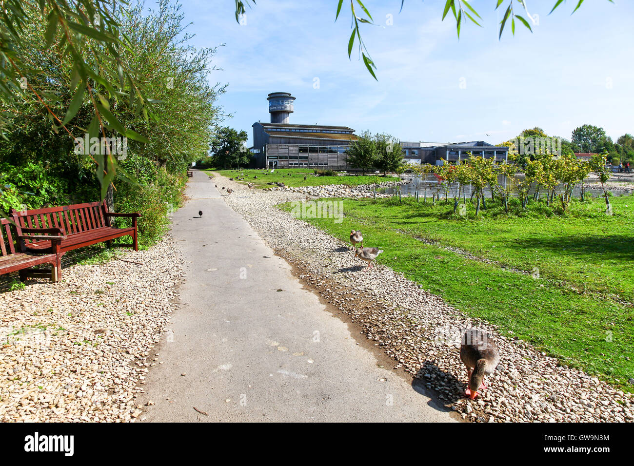 The Sloane Severn Trent observatory tower at the Wildfowl and Wetlands ...
