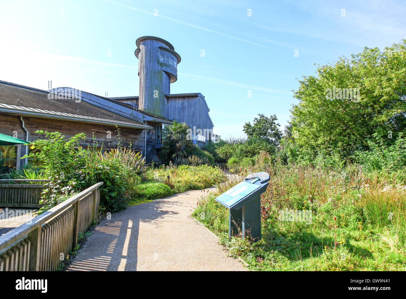 The Sloane Severn Trent observatory tower at the Wildfowl and Wetlands ...