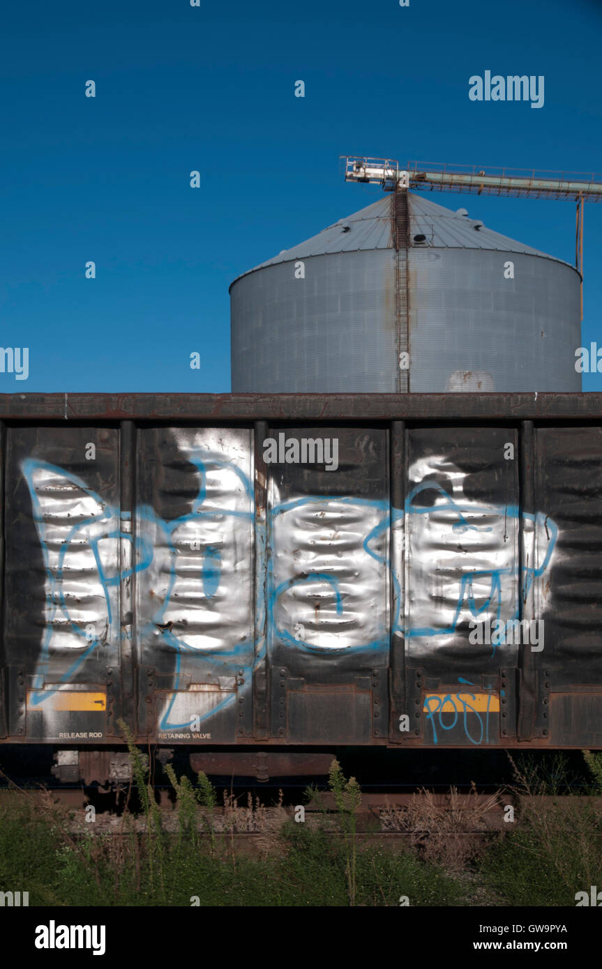 infrastructure Freight train carriages graffitti Prosper Texas rail ...