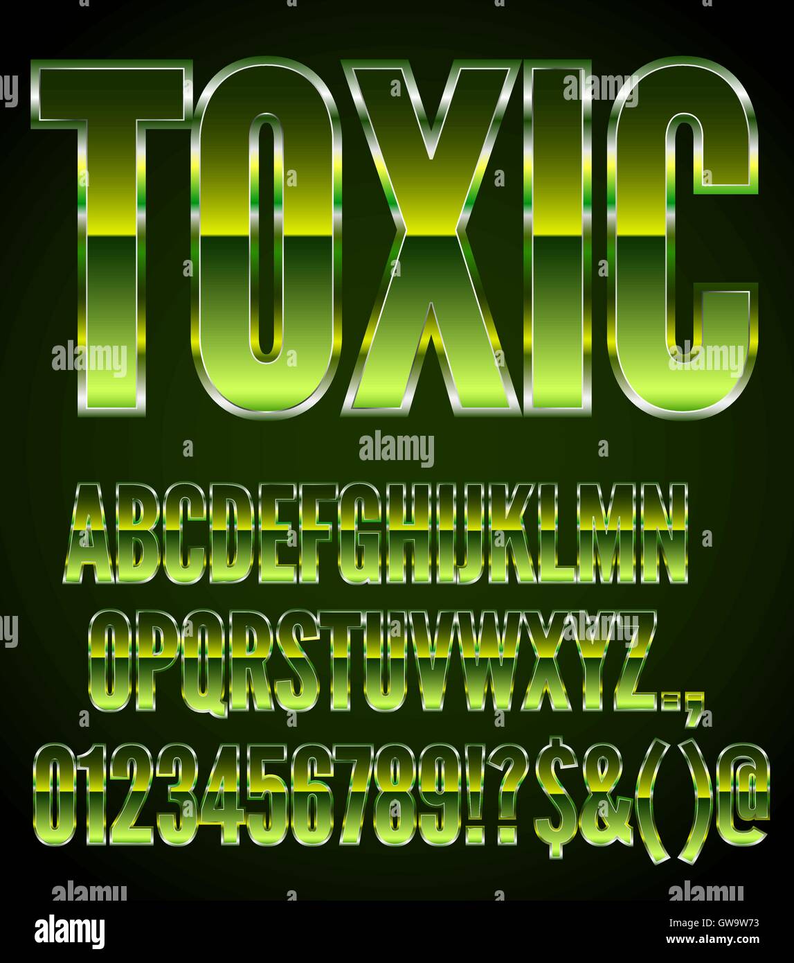 Toxic Green Metal Stock Vector Image & Art - Alamy