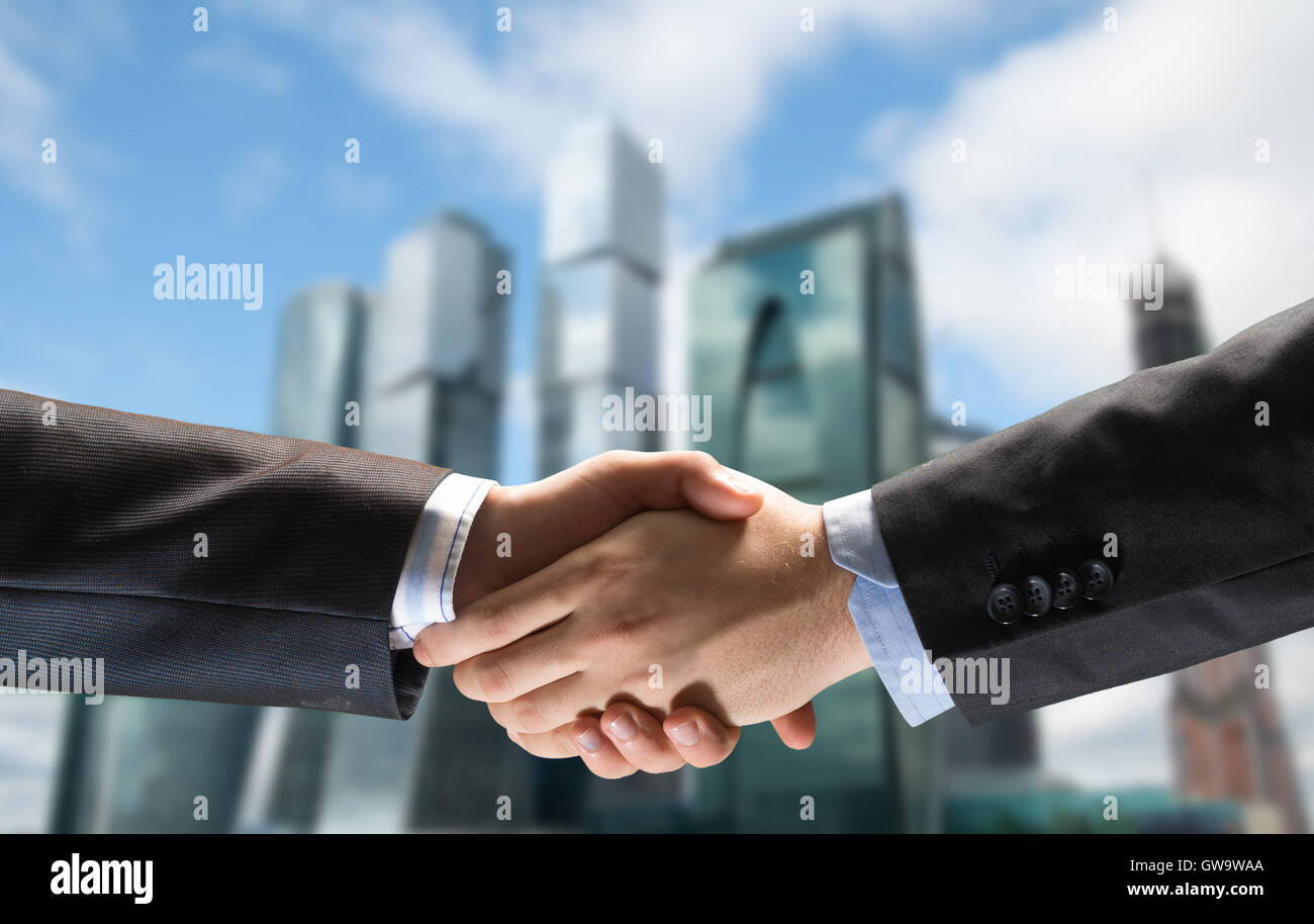 handshake of two businessmen Stock Photo - Alamy