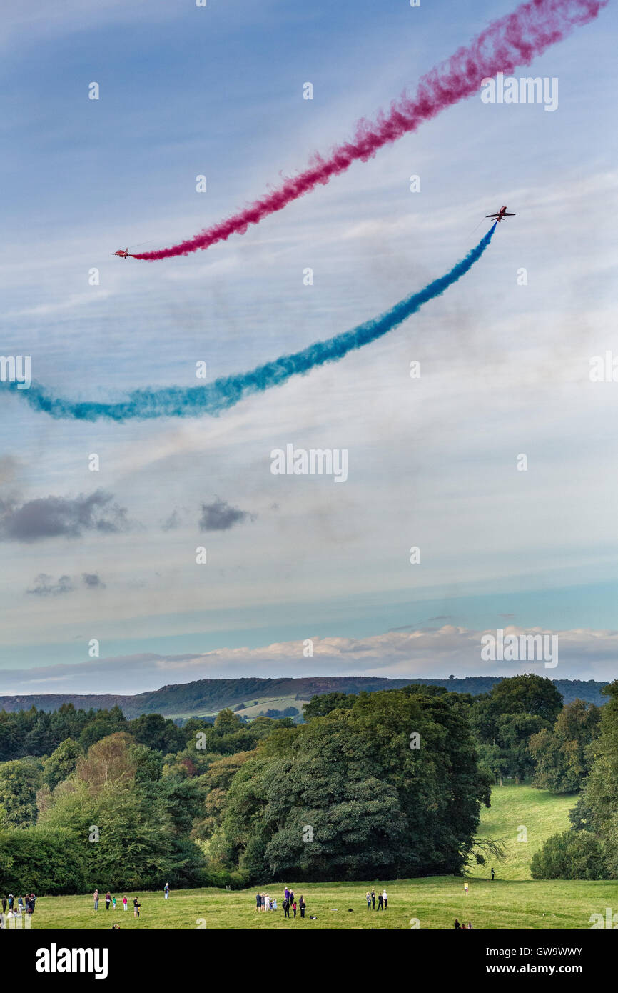 The Red Arrows aerobatics display team (or Royal Air Force Aerobatic ...