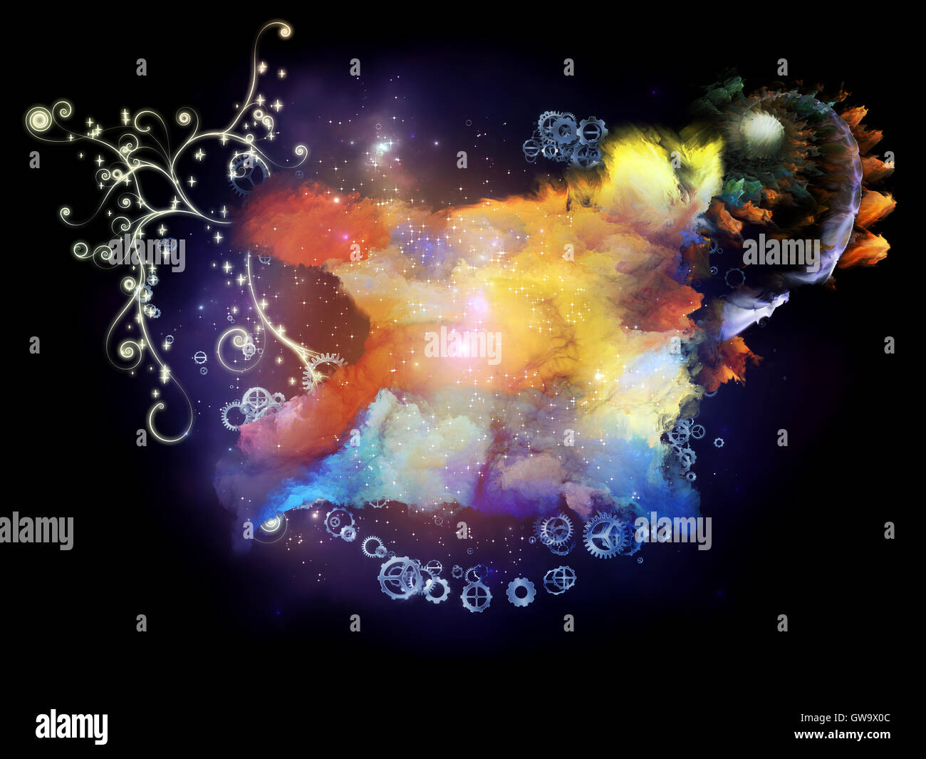 Cool Design Nebulae Stock Photo - Alamy