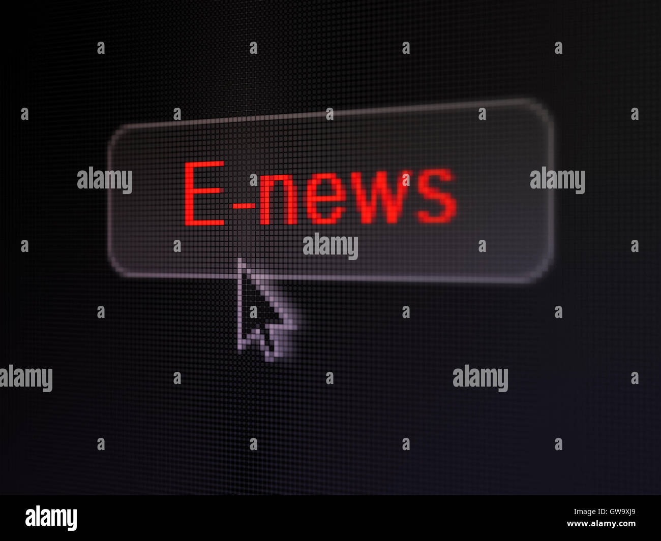 News concept: E-news on digital button background Stock Photo - Alamy