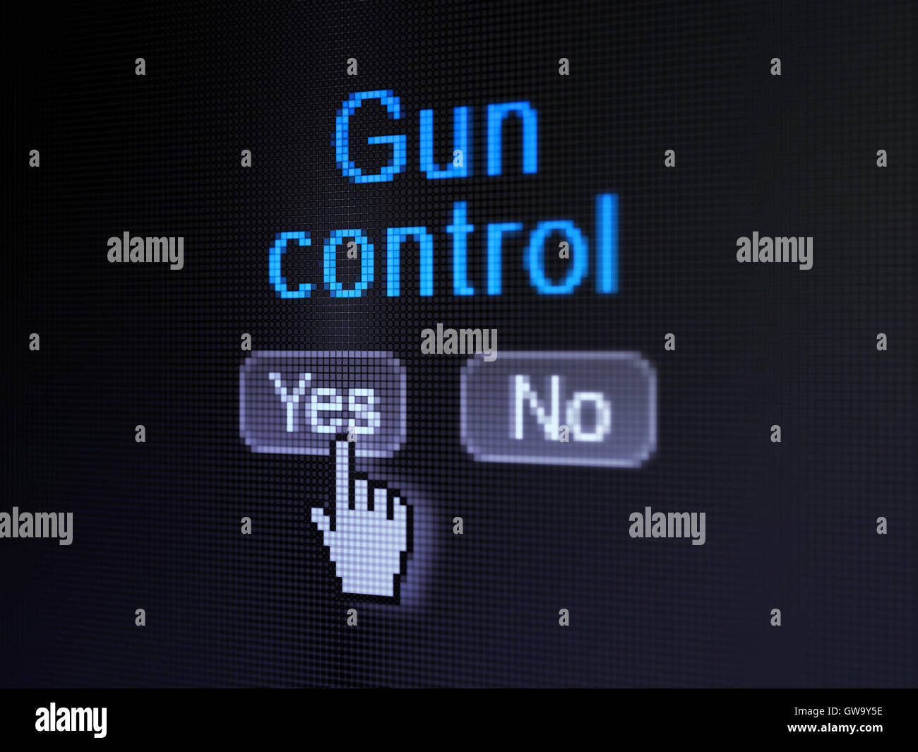 Safety concept: Gun Control on digital computer screen Stock Photo - Alamy