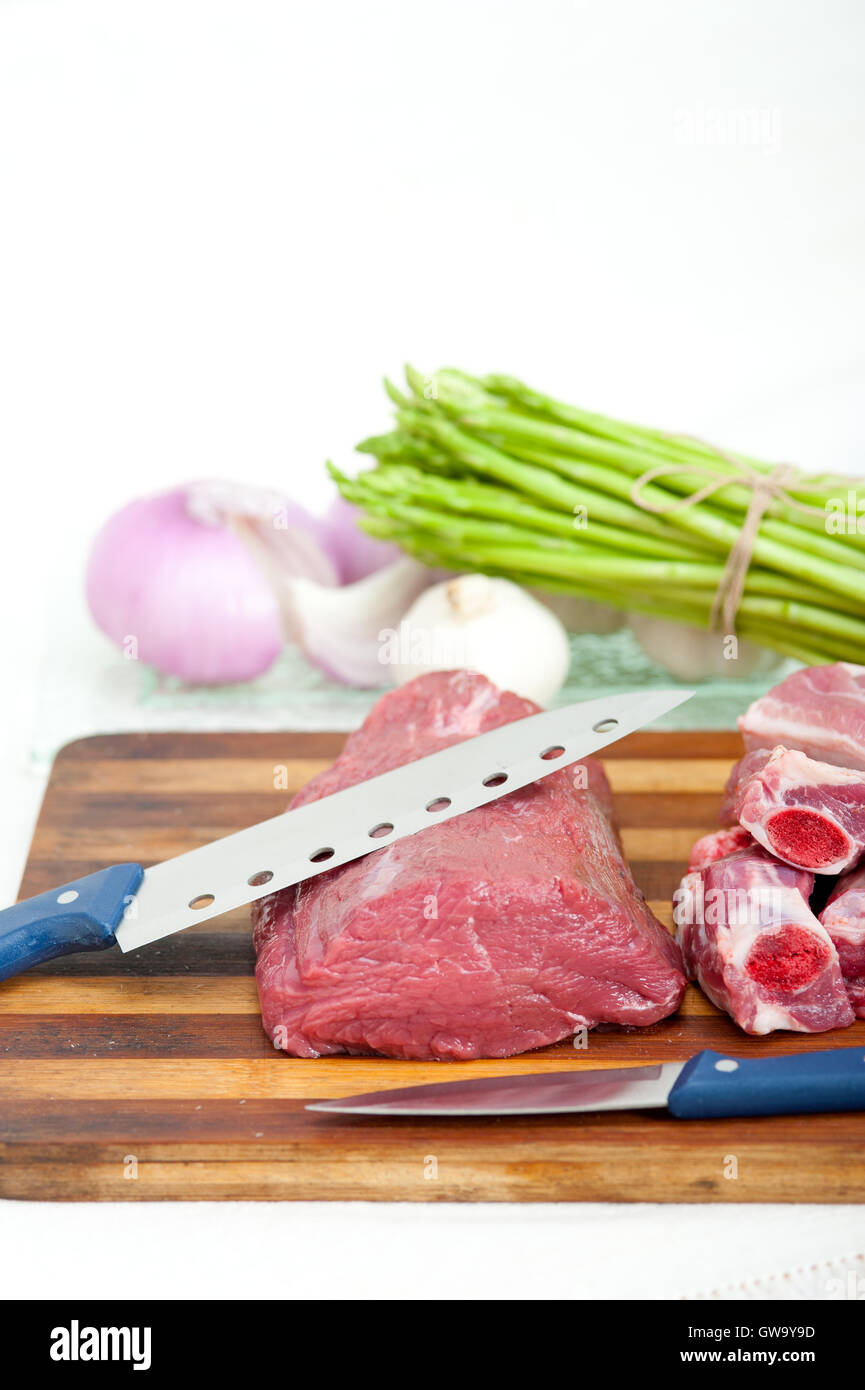 raw beef and pork ribs Stock Photo - Alamy
