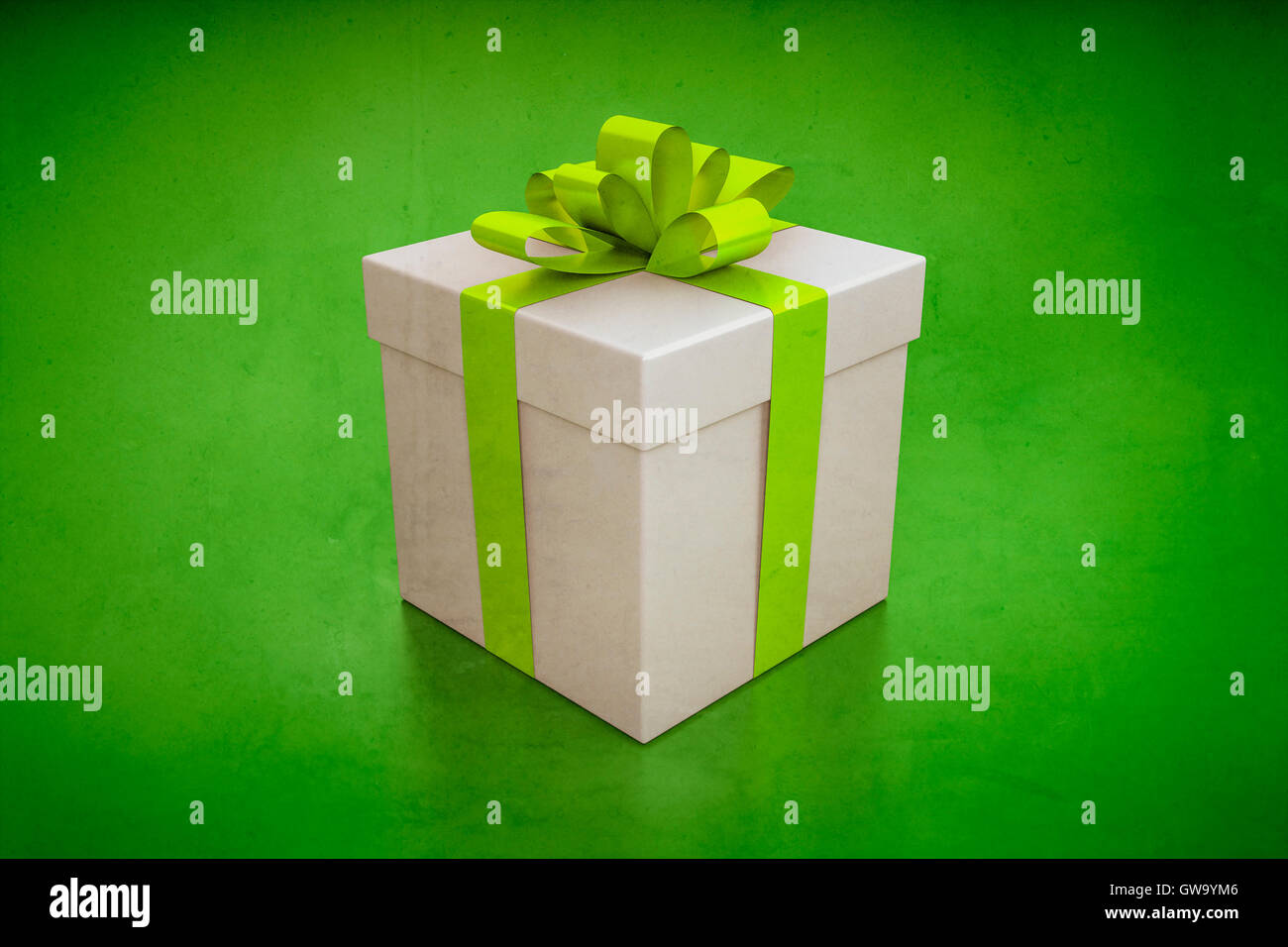 gift box green Stock Photo - Alamy