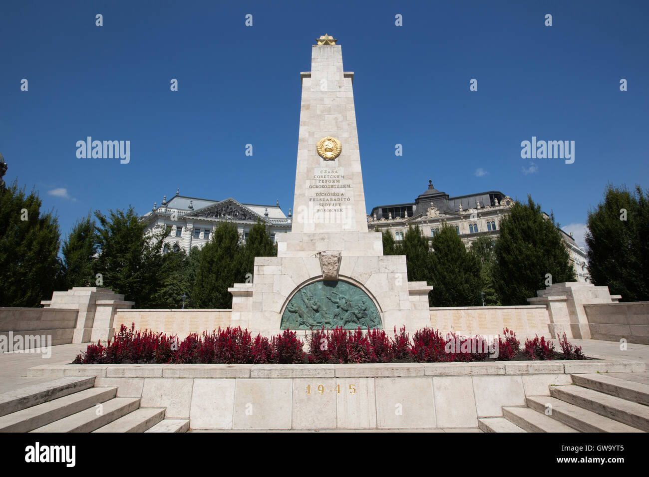 Soviet Obelisk, Red Army War Memorial on Szabadság tér, commemorating ...
