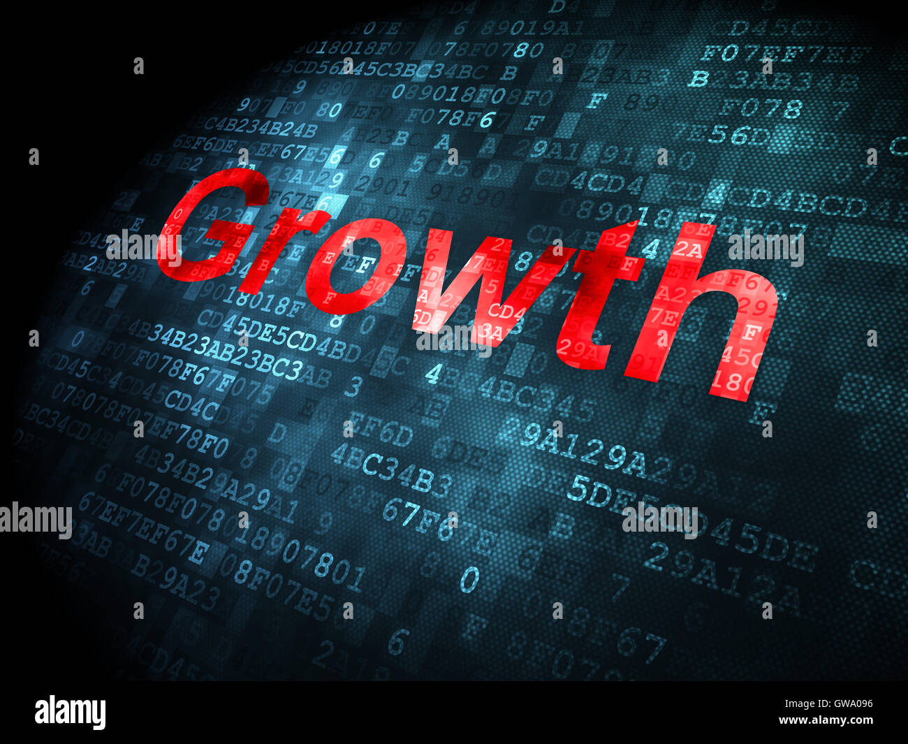 Business concept: Growth on digital background Stock Photo - Alamy