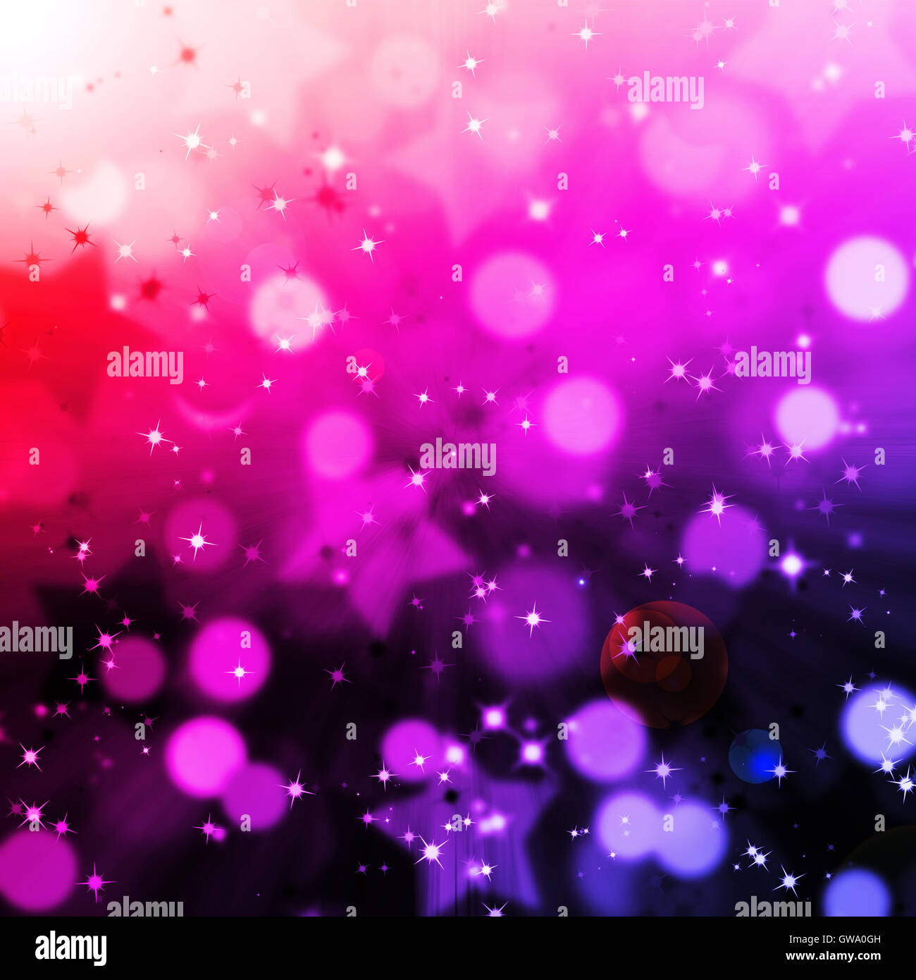 abstract magic bokeh and star background Stock Photo - Alamy