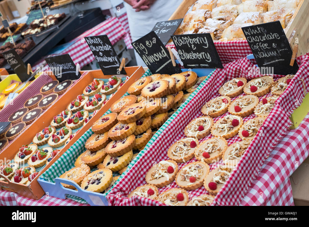 Pastries on sale on the Love Patisserie stall at Ludlow Food Festival ...