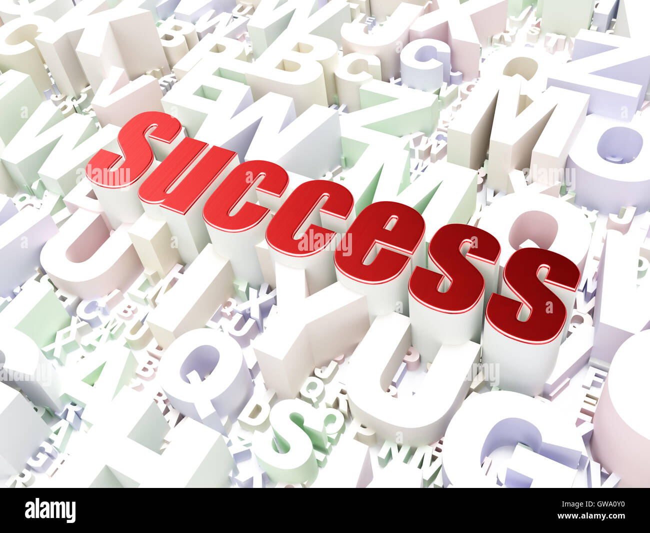 Business concept: Success on alphabet Stock Photo - Alamy