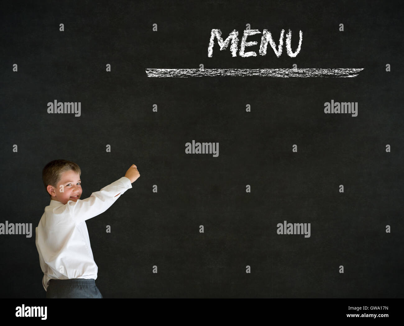 Businessman menu restaurant hi-res stock photography and images - Alamy