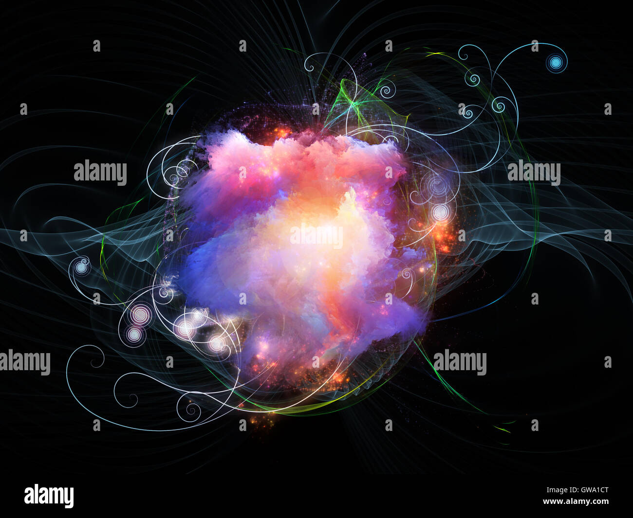 Color Burst Composition Stock Photo - Alamy