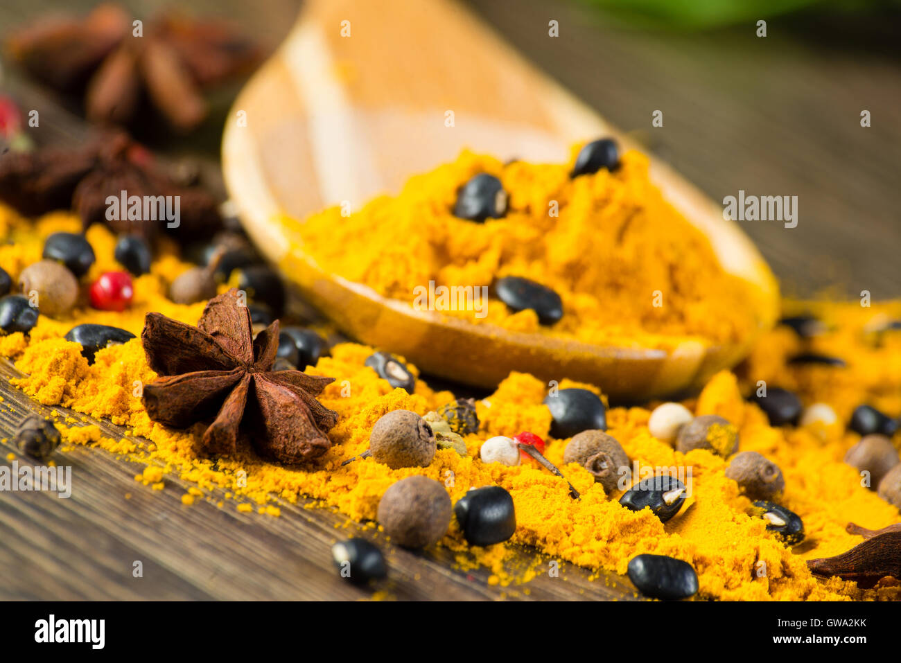 close-up of Asian spices Stock Photo - Alamy