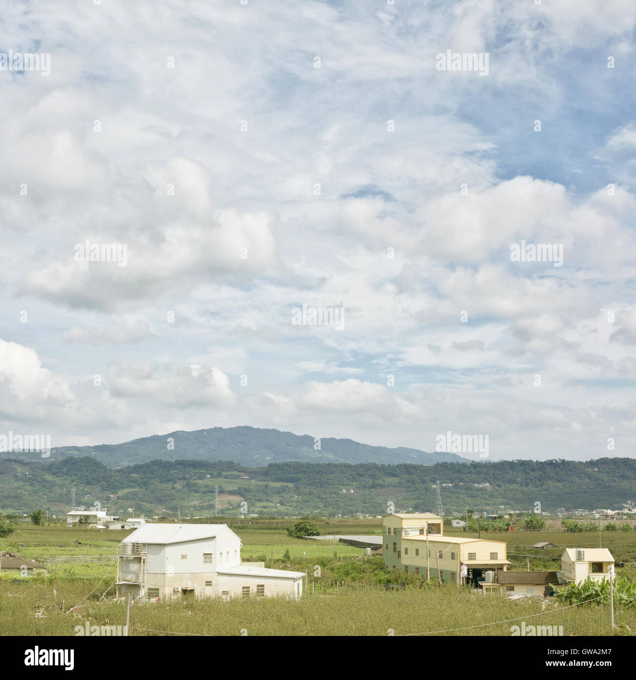 Landscape of rural Stock Photo - Alamy