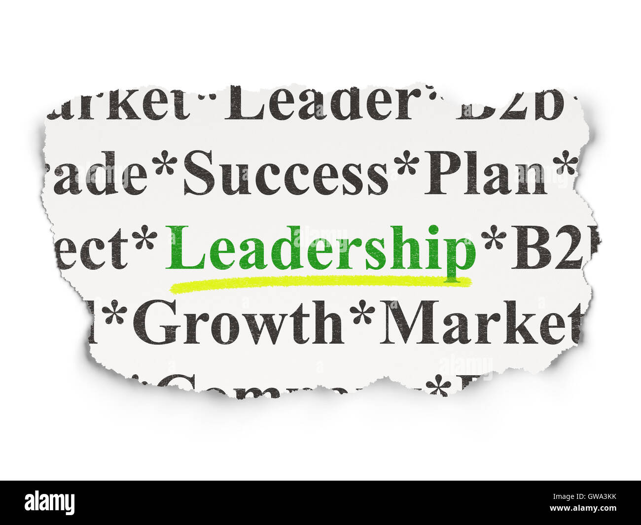 Business concept: Leadership on Paper background Stock Photo - Alamy