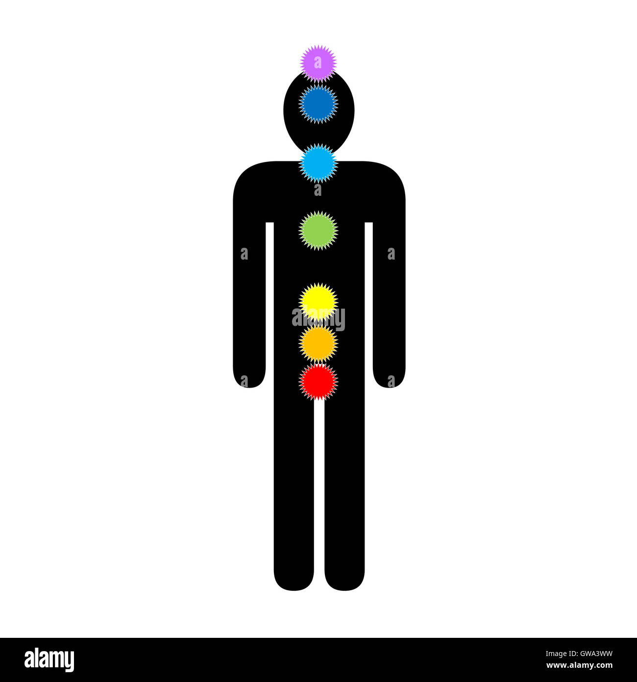 White chakra hi-res stock photography and images - Alamy