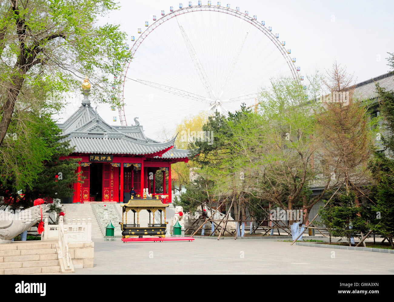 The Jile temple (temple of bliss) in Harbin China in Heilongjiang ...