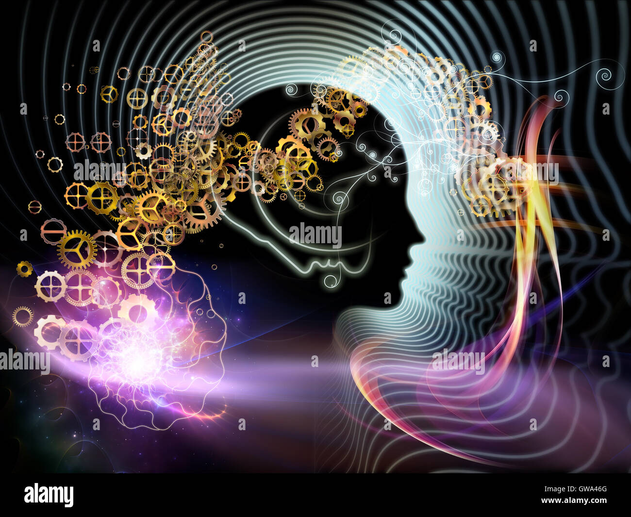 Illusion of Human Mind Stock Photo - Alamy
