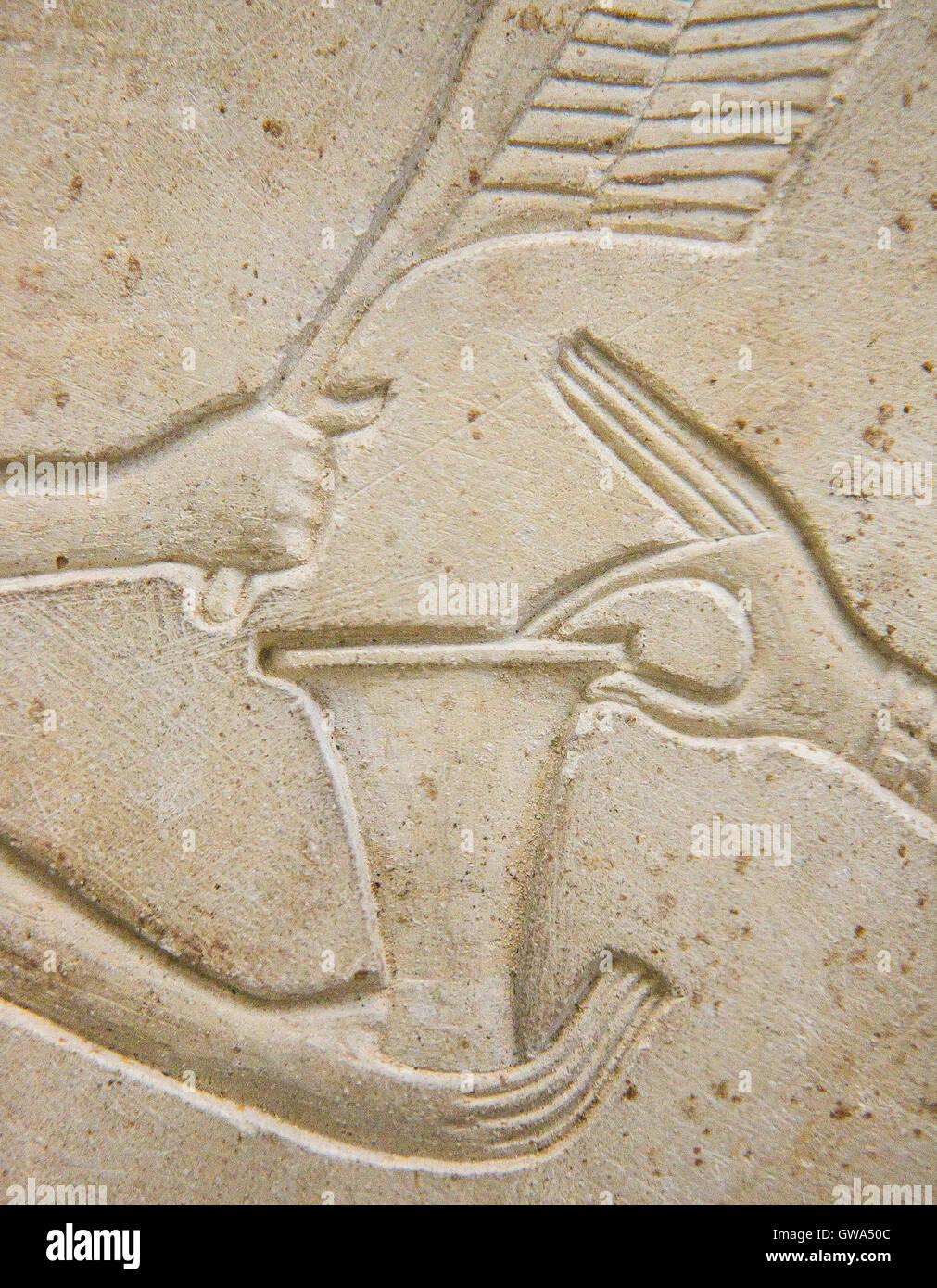 Egypt, Cairo, Egyptian Museum, sarcophagus of the queen Kawit, with ...