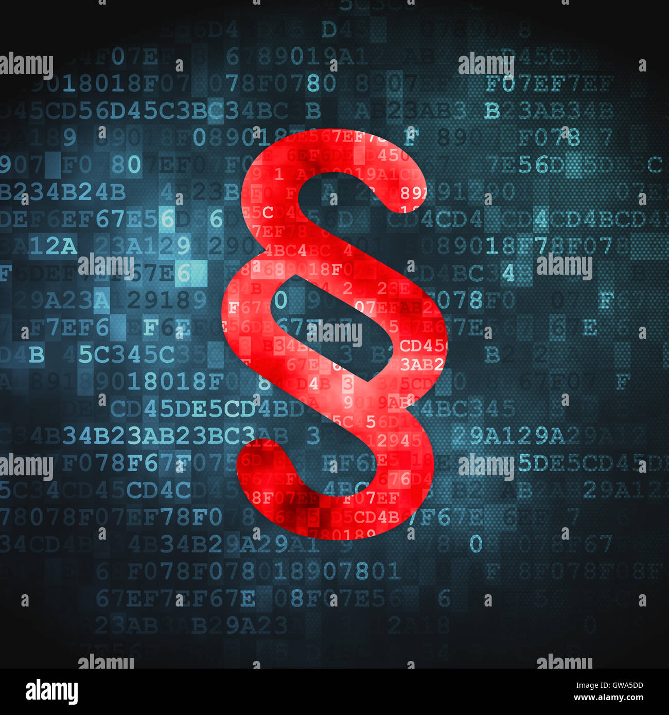 Law concept: Paragraph on digital background Stock Photo - Alamy