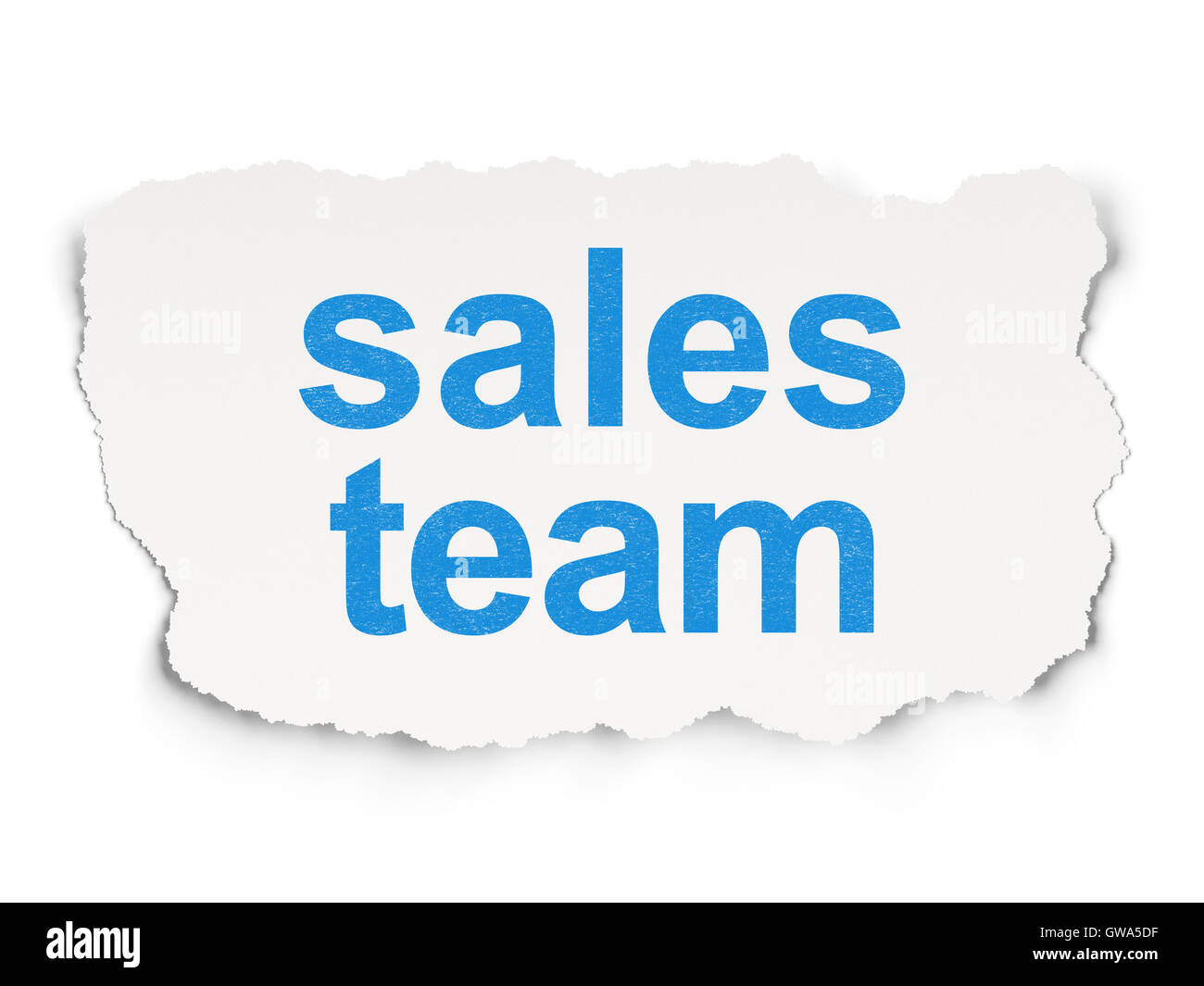 Advertising concept: Sales Team on Paper background Stock Photo - Alamy