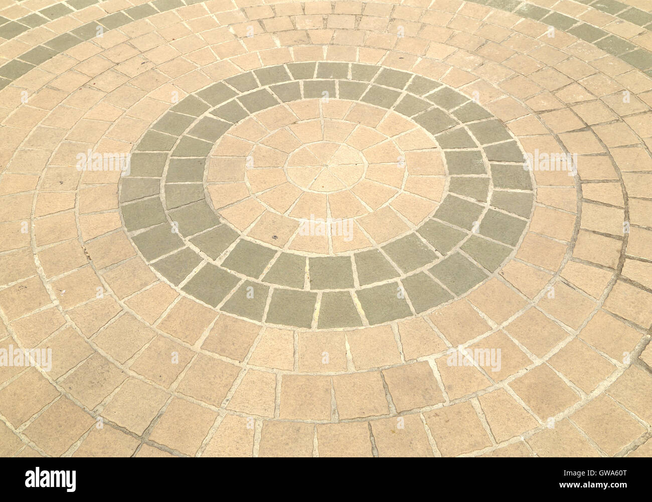 Pattern sidewalk circle tiles hi-res stock photography and images - Alamy