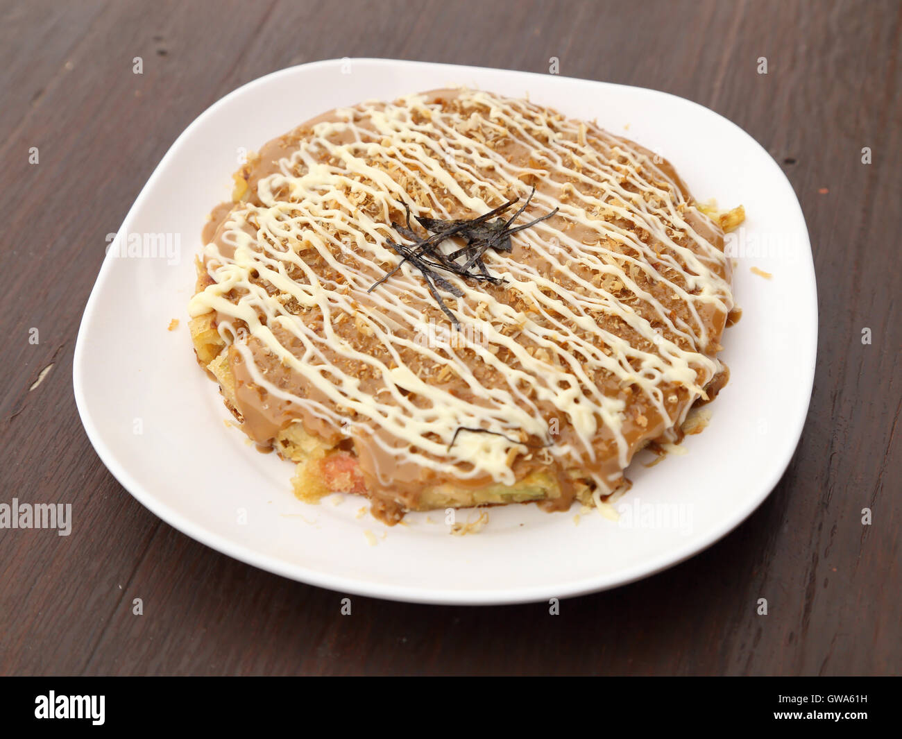 Pizza Japanese style Stock Photo - Alamy