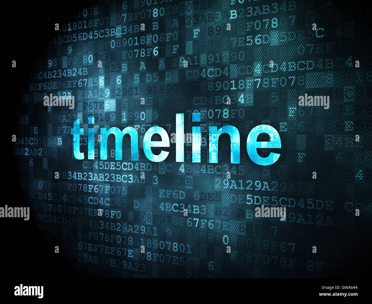 Timeline concept: Timeline on digital background Stock Photo - Alamy