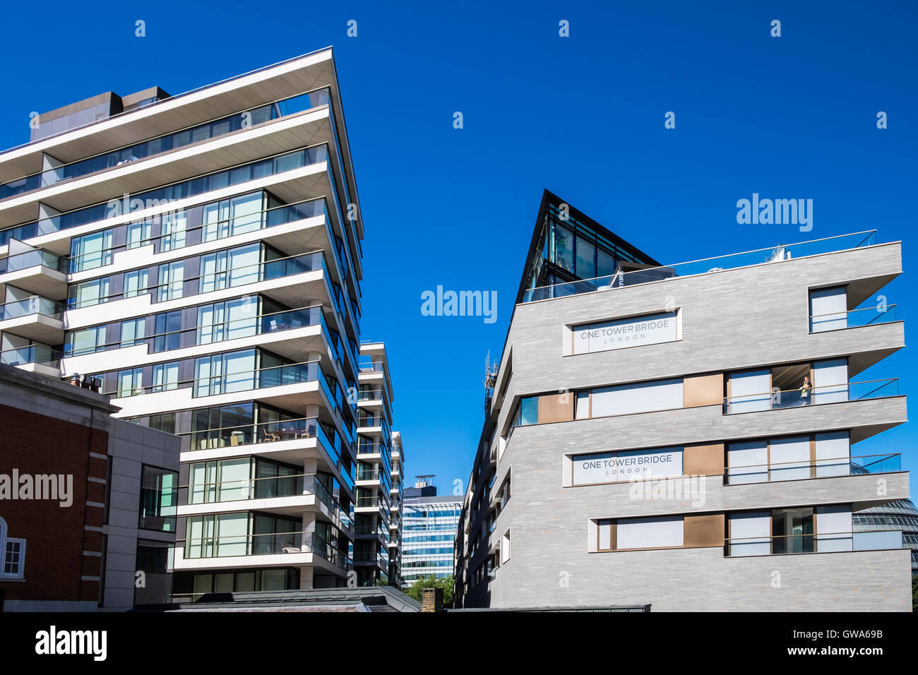 One Tower Bridge apartments, London, England, U.K Stock Photo - Alamy