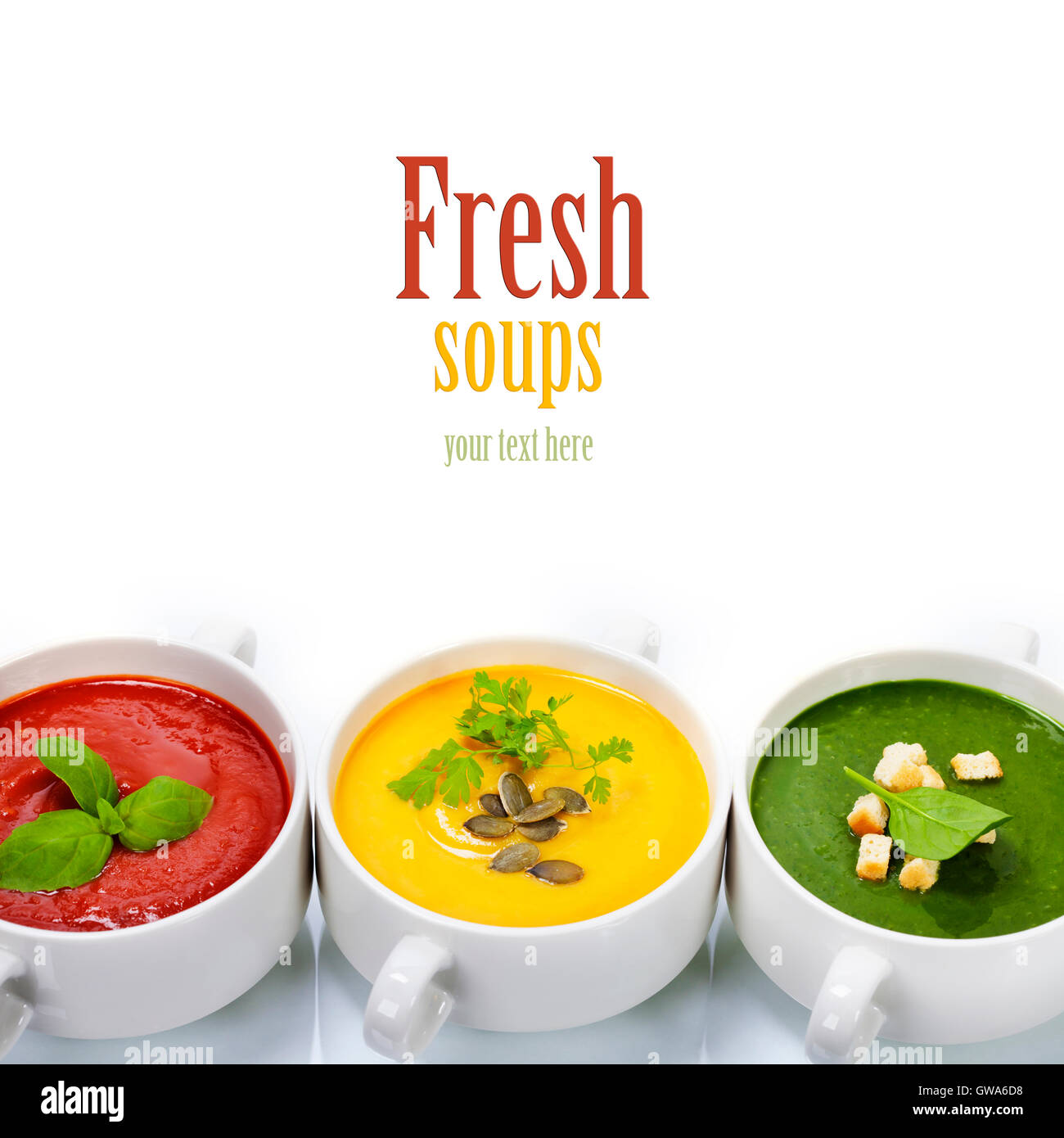 traffic light soups Stock Photo - Alamy