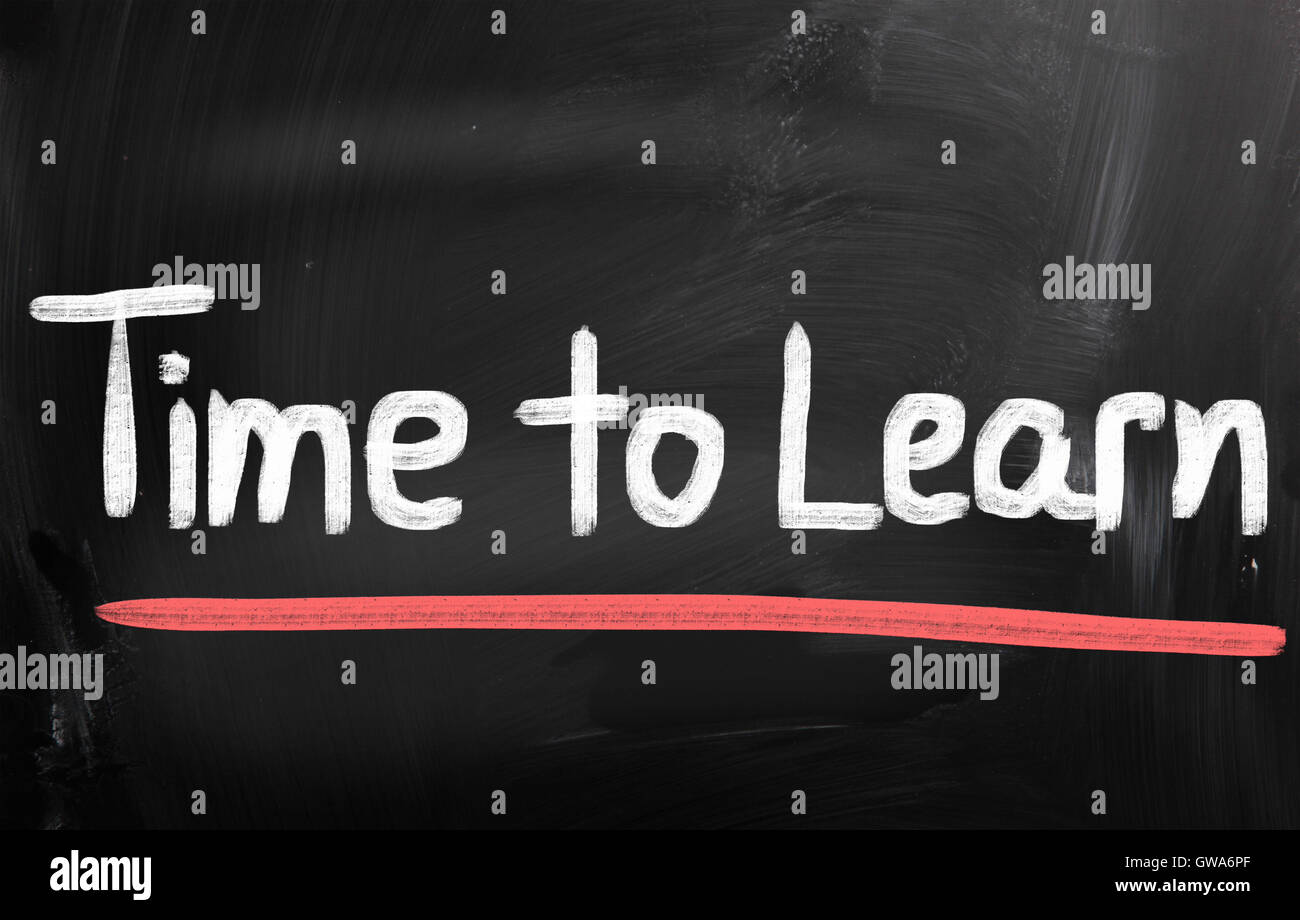 Time To Learn Concept Stock Photo - Alamy