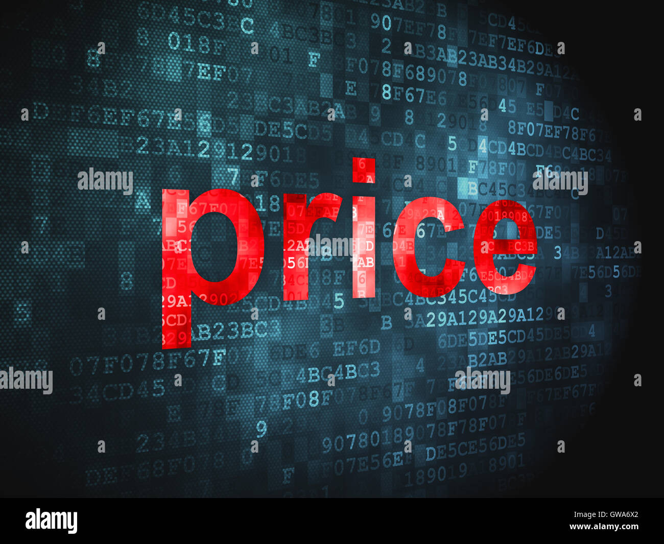 Marketing concept: Price on digital background Stock Photo - Alamy