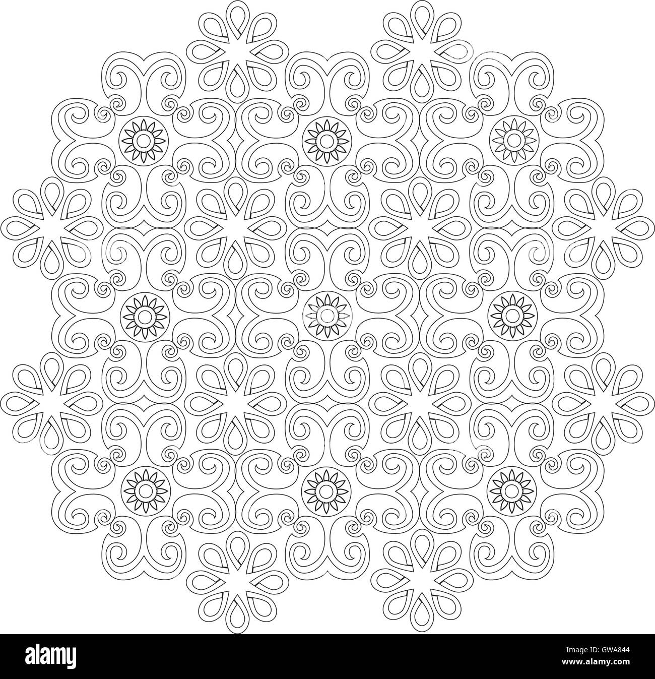 Curly line Stock Vector Images - Alamy