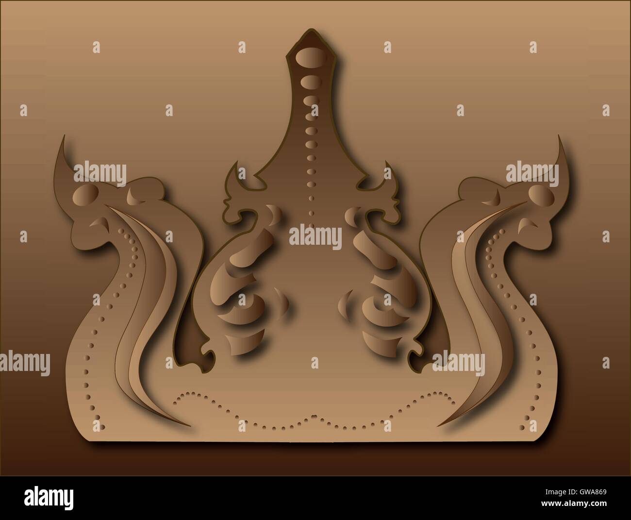 Brown Maldivian Design, Eastern Design Stock Vector Image & Art - Alamy