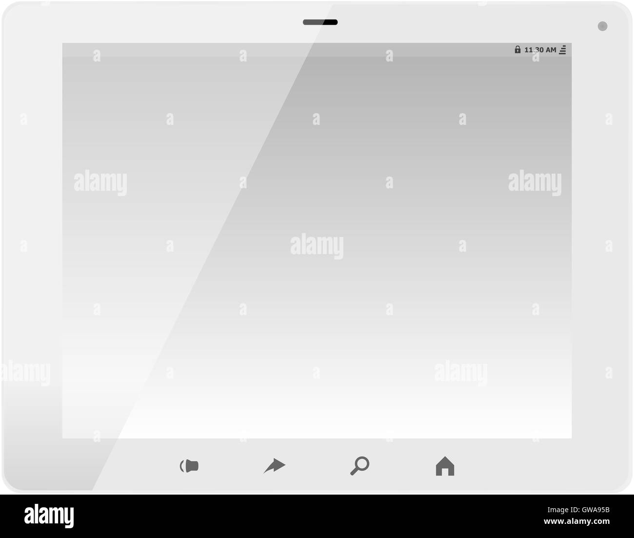 Blank white screen tablet Black and White Stock Photos & Images - Alamy