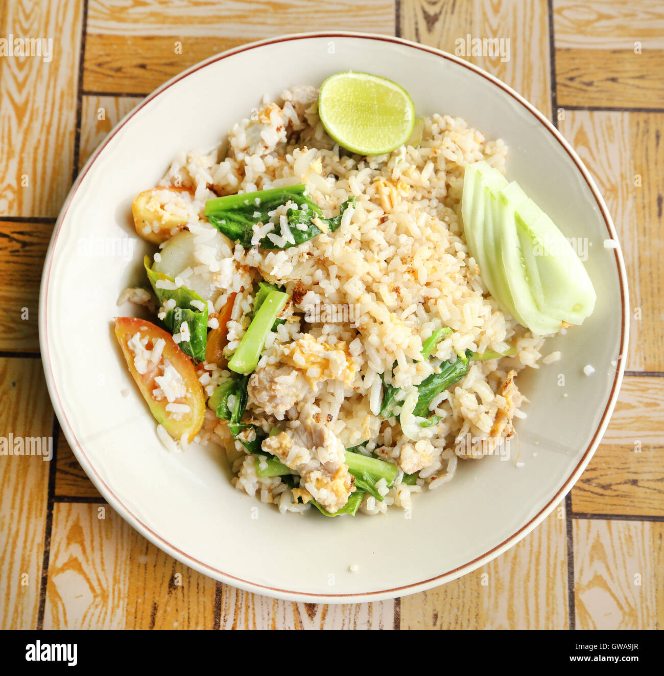 fried rice in dish Stock Photo - Alamy