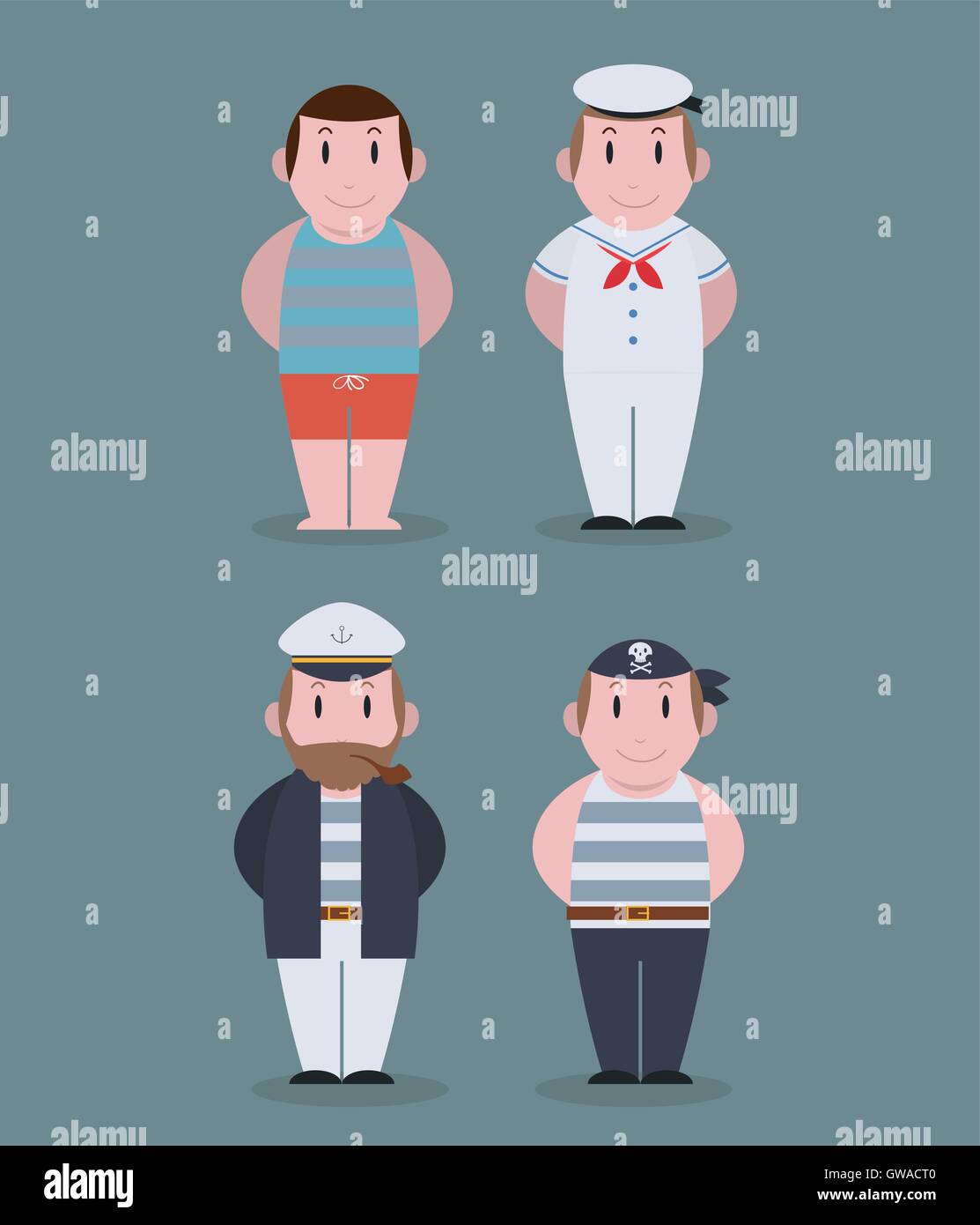 Man of the sea Stock Vector Image & Art - Alamy