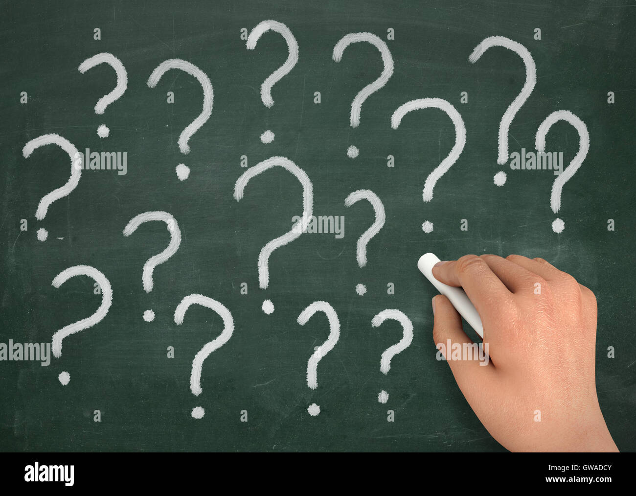 Question mark white board hi-res stock photography and images - Alamy