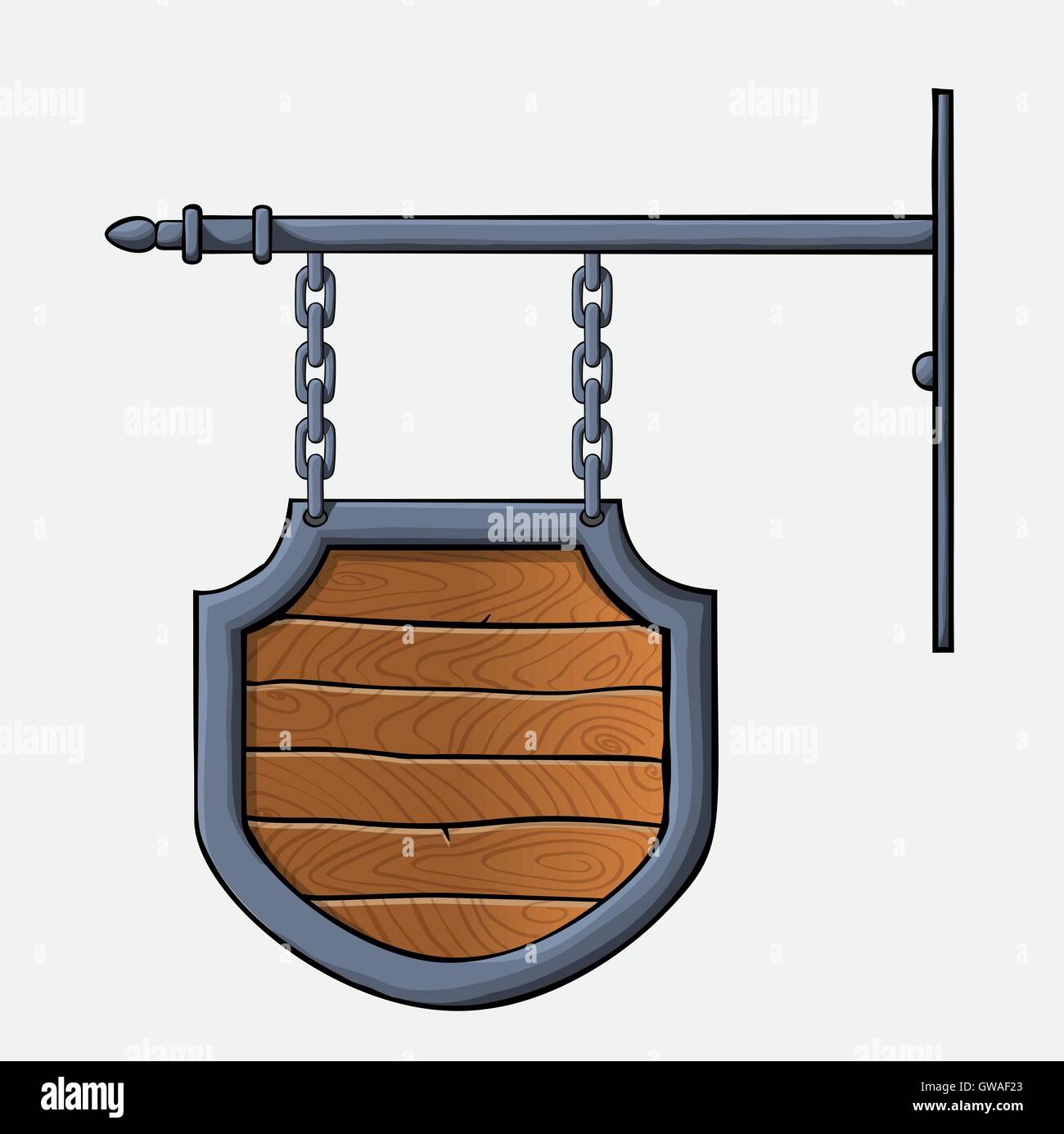 medieval wood sign Stock Vector Image & Art - Alamy