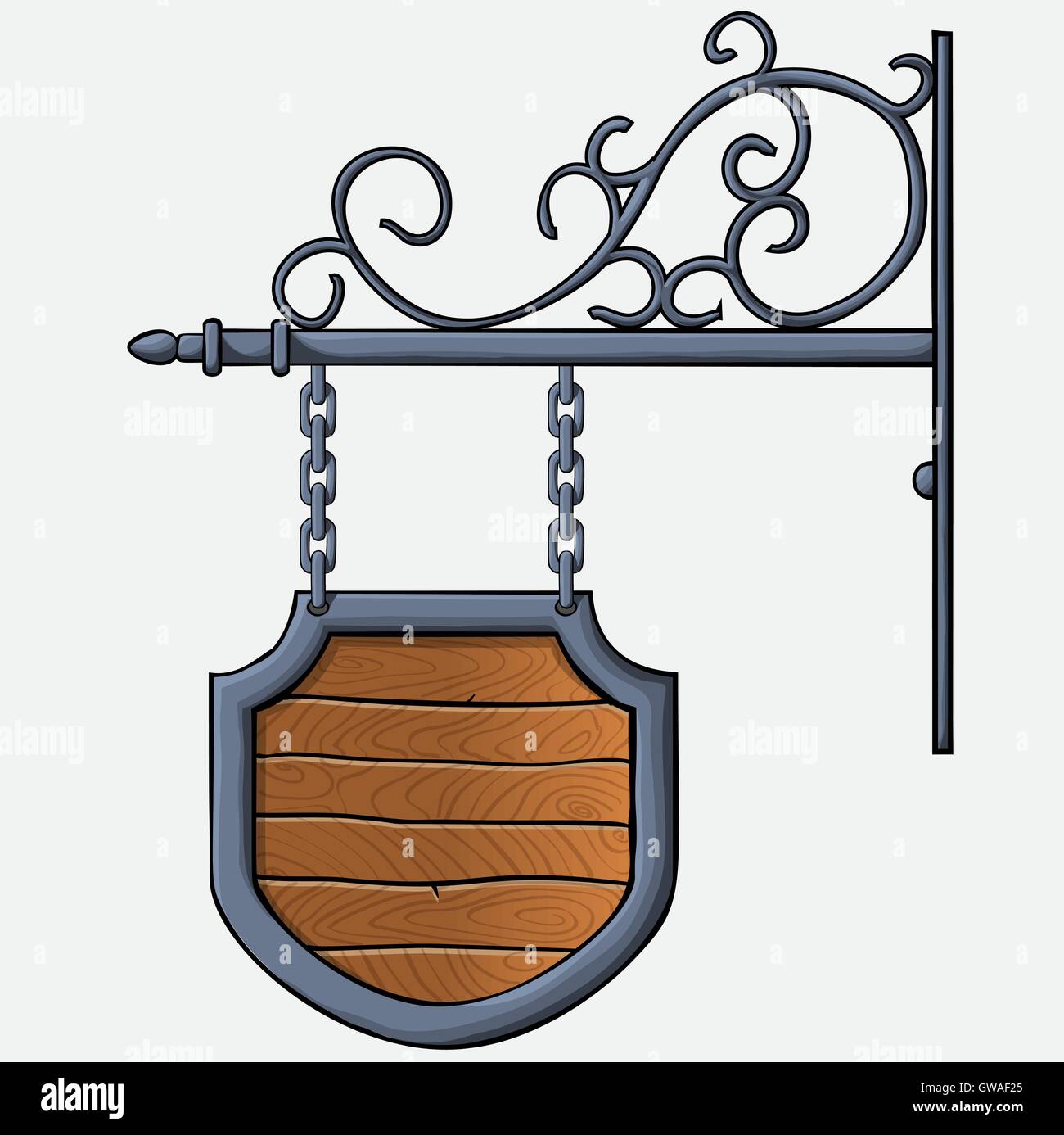 medieval wood sign Stock Vector Image & Art - Alamy
