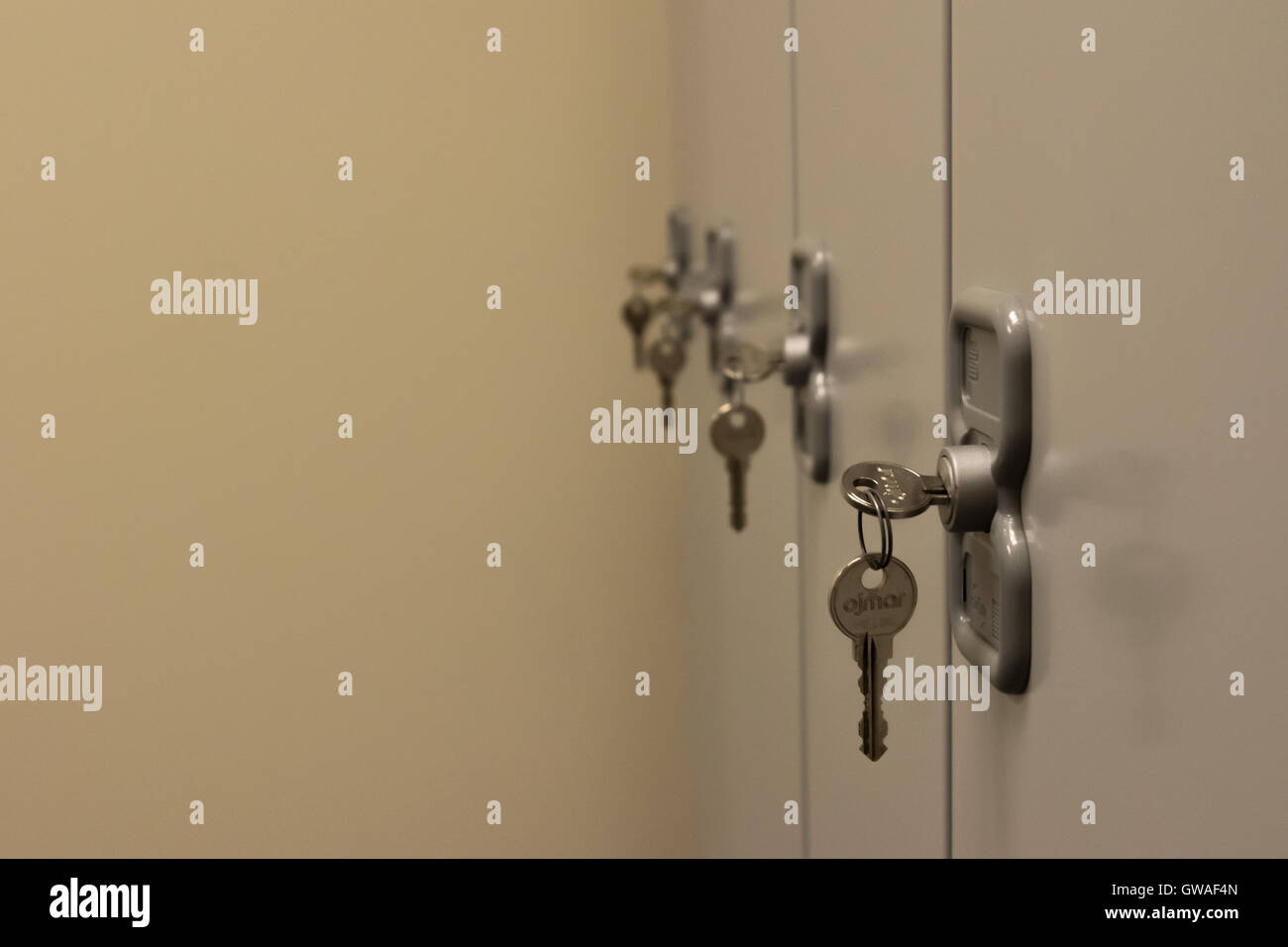 Lockers and keys Stock Photo - Alamy