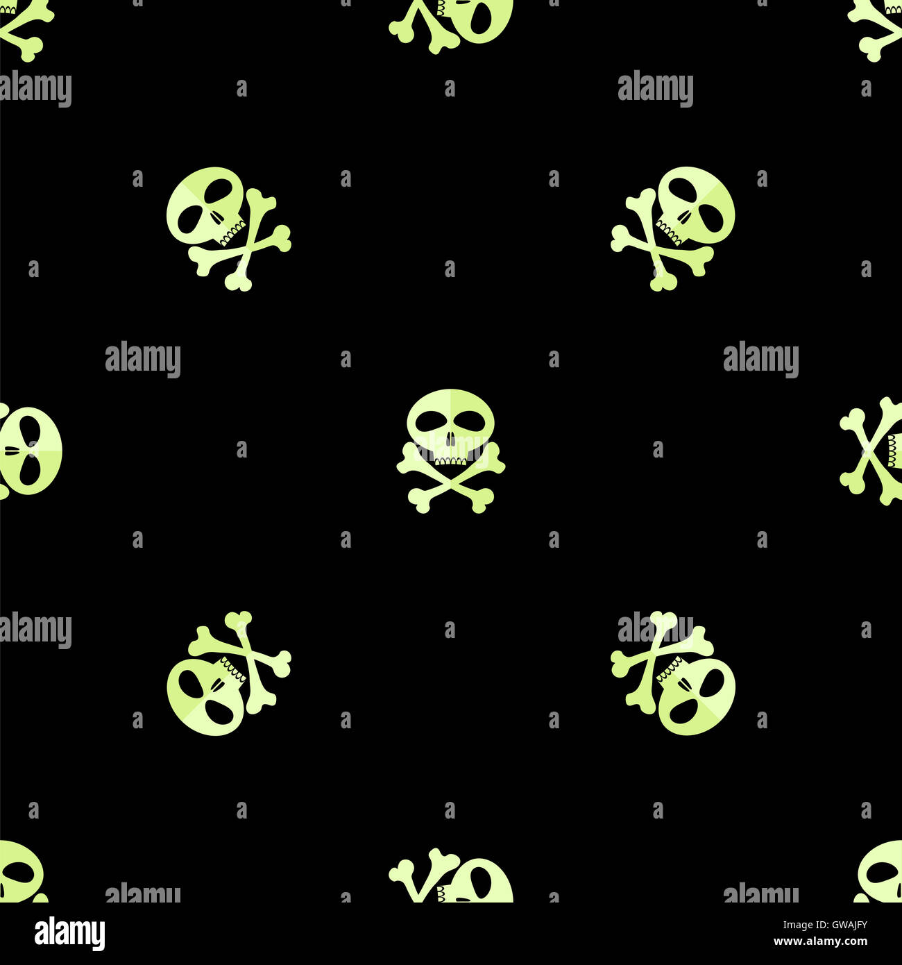 Skull cross bones seamless pattern hi-res stock photography and images ...