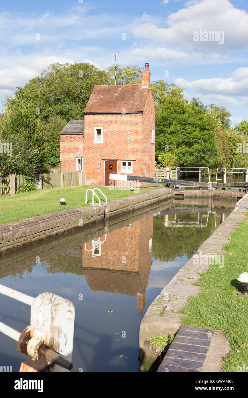 Lock 2 at Braunston on the the Grand Union Canal, Northamptonshire ...