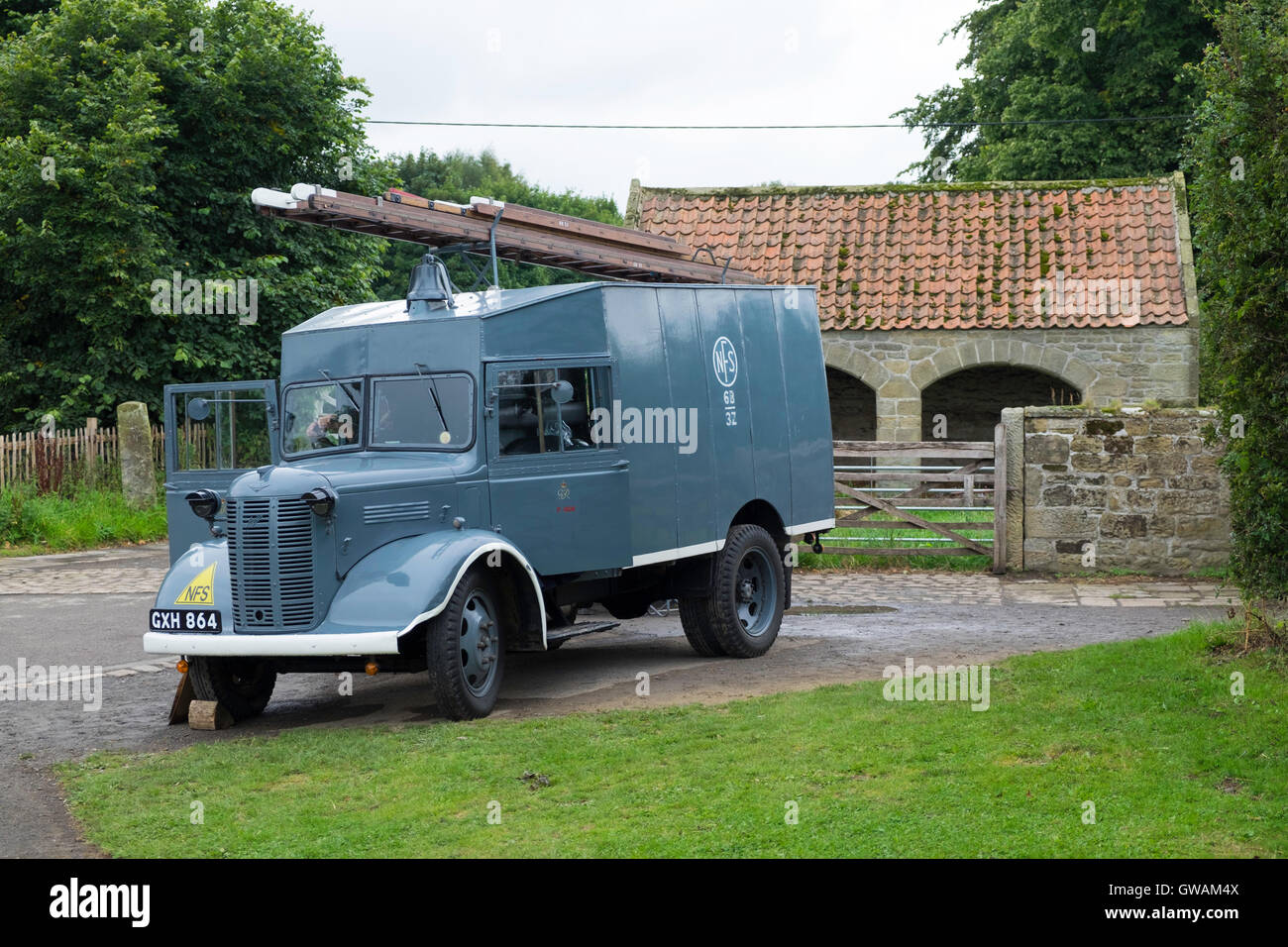 1940's Fire Engine Stock Photo - Alamy