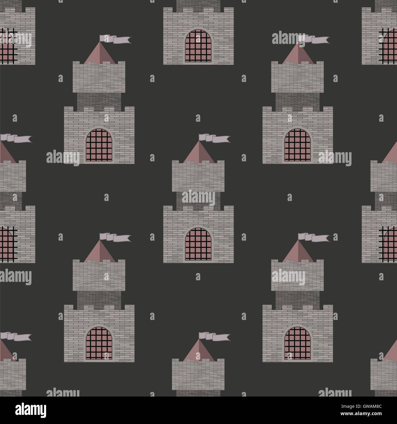 Retro Tower Background Stock Photo - Alamy